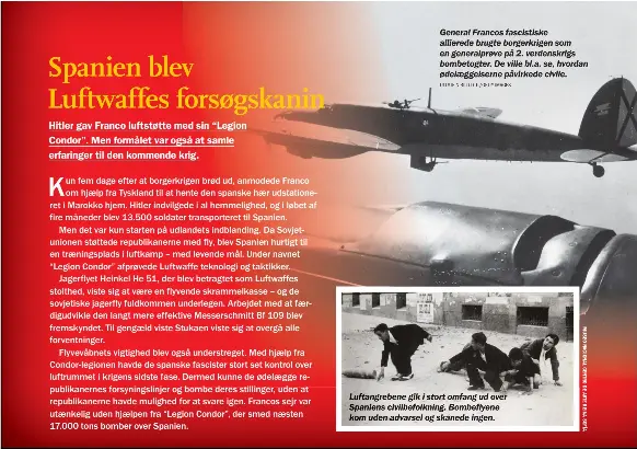 Spanien blev Luftwaffes forsøgskan­in - PressReader