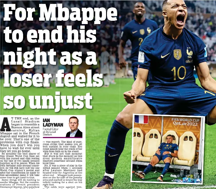 For Mbappe to end his night as a loser feels so unjust - PressReader