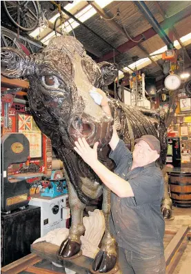 Farm scrap turned into cow art - PressReader