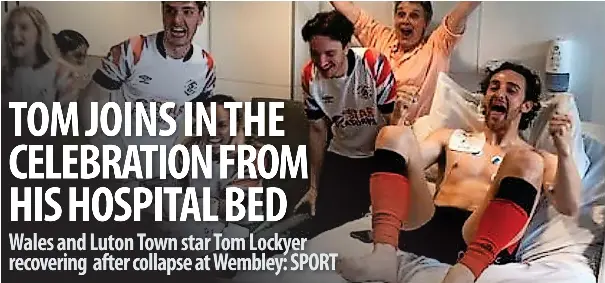 TOM JOINS IN THE CELEBRATIO­N FROM HIS HOSPITAL BED - PressReader