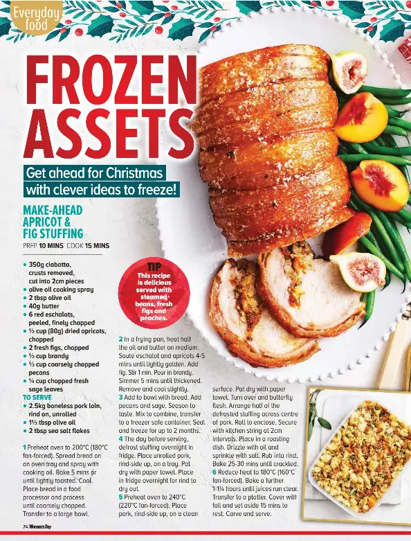 MAKE-AHEAD APRICOT & FIG STUFFING - PressReader