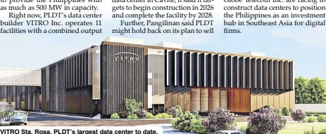 PLDT readies P40-B data center in Cavite - PressReader