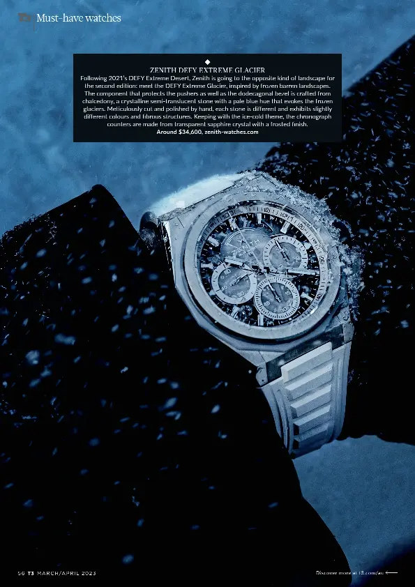 ZENITH DEFY EXTREME GLACIER - PressReader