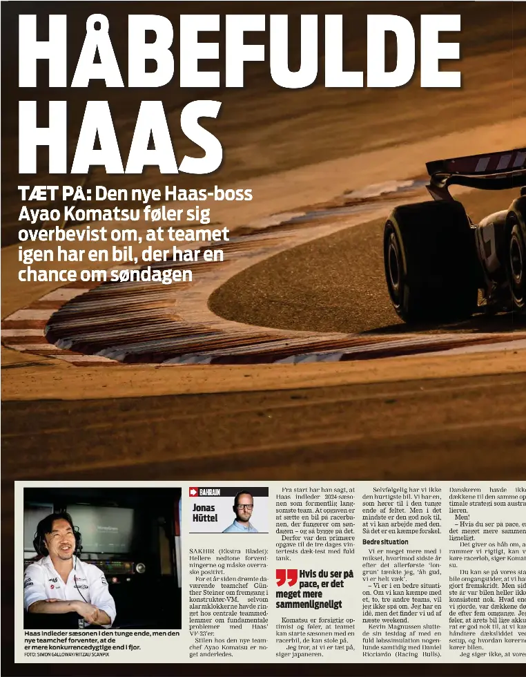 HÅBEFULDE HAAS BAHRAIN - PressReader
