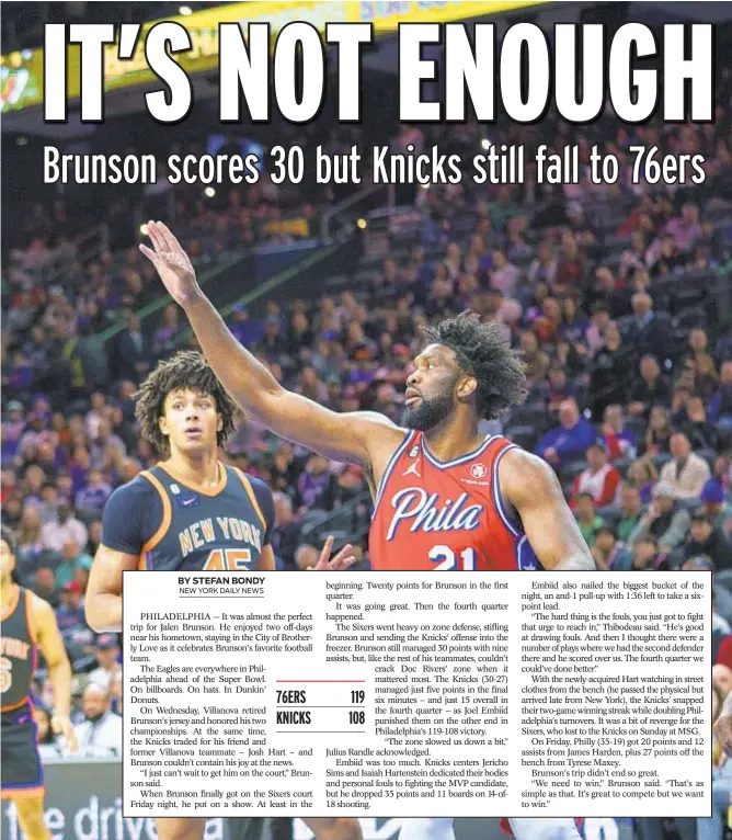 IT’S NOT ENOUGH - PressReader