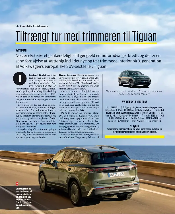 Tiltrængt tur med trimmeren til Tiguan - PressReader