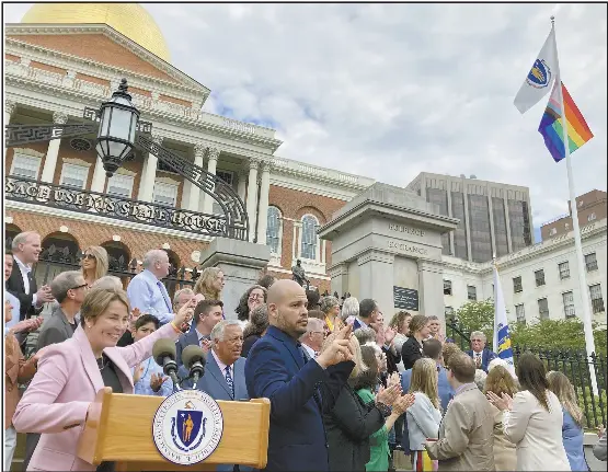 America’s first lesbian governor, oversees raising of Pride flag - PressReader