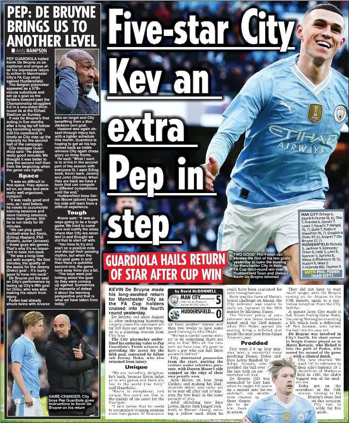 Five-star City Kev an extra Pep in step - PressReader