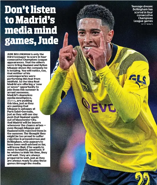 Don’t listen to Madrid’s media mind games, Jude - PressReader