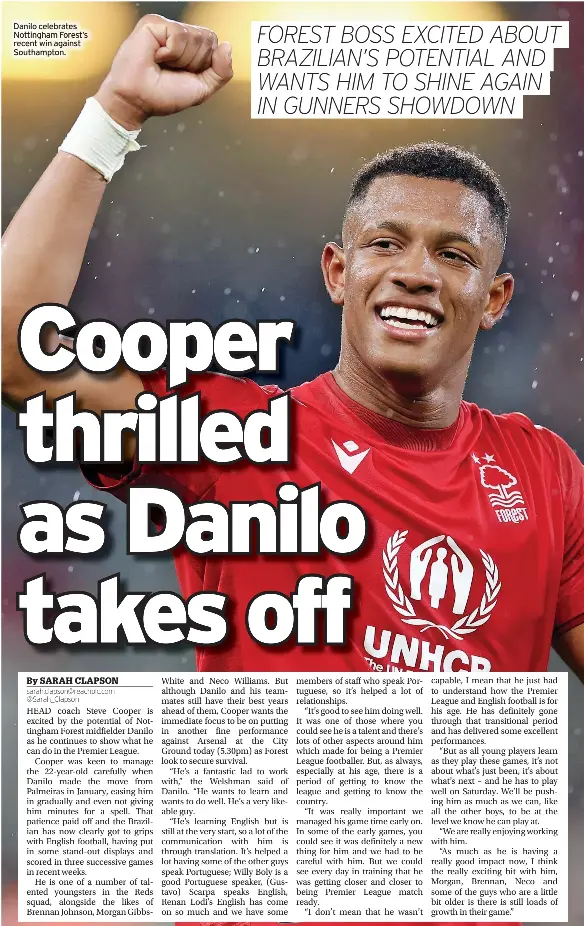 Cooper thrilled as Danilo takes off - PressReader