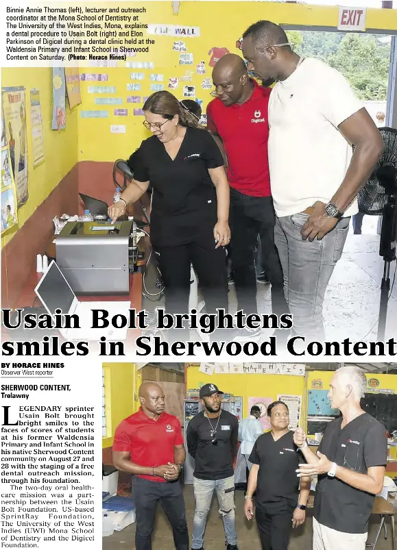 Usain Bolt brightens smiles in Sherwood Content - PressReader