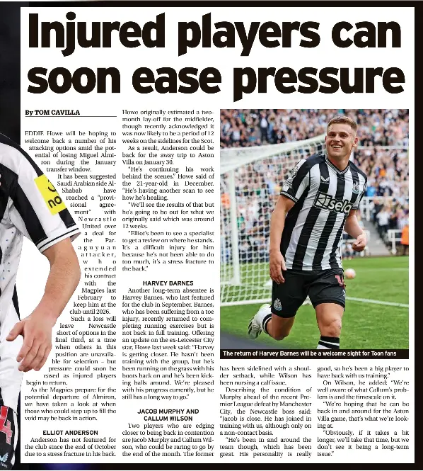 Injured players can soon ease pressure - PressReader