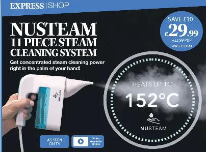 NUSTEAM 11 PIECE STEAM CLEANING SYSTEM - PressReader