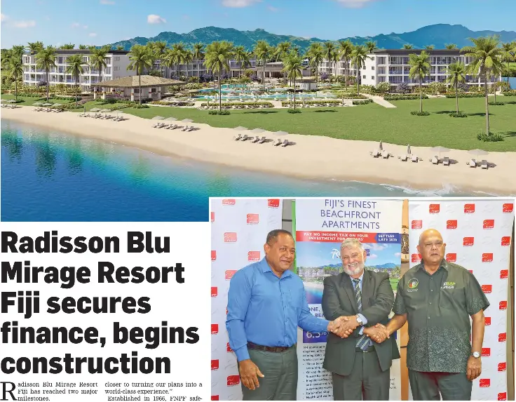 Radisson Blu Mirage Resort Fiji secures finance, begins constructi­on ...