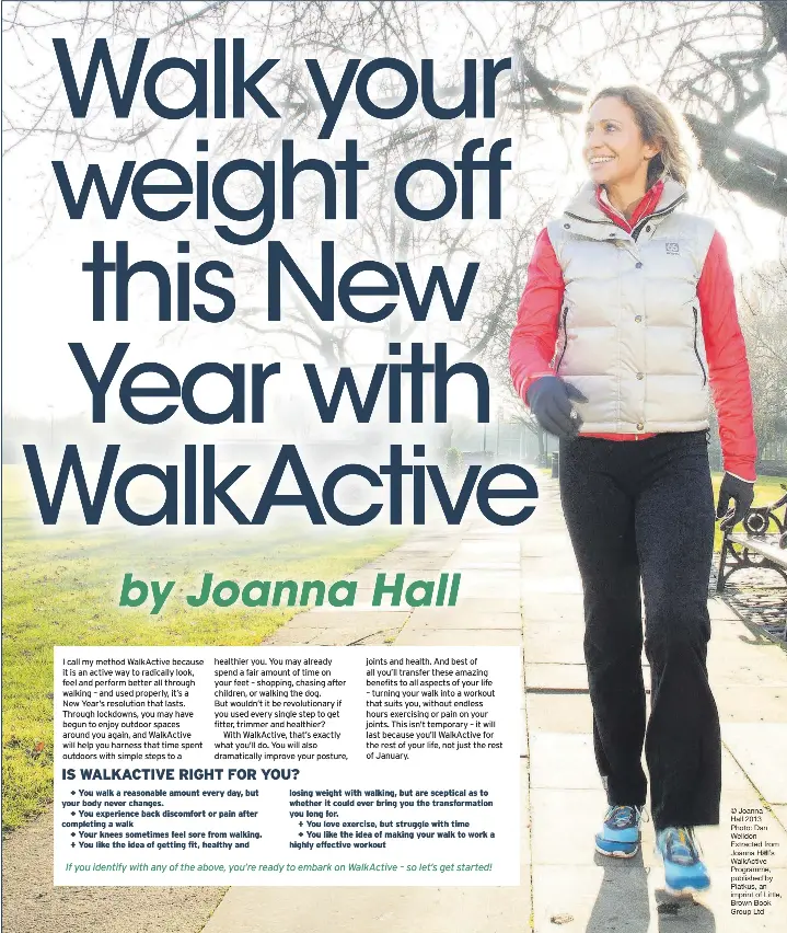 Walk your weight off this New Year with WalkActive by Joanna Hall ...