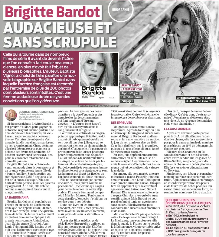 Brigitte Bardot AUDACIEUSE ET SANS SCRUPULE - PressReader