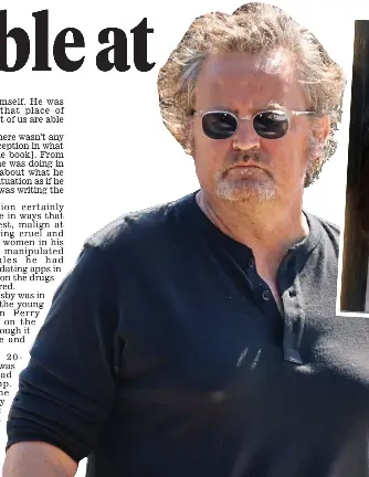 How Matthew Perry turned up at the Friends TV reunion bloated after a two day bender sparked by ...