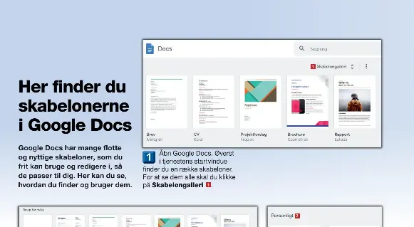 Her finder du skabeloner­ne i Google Docs - PressReader