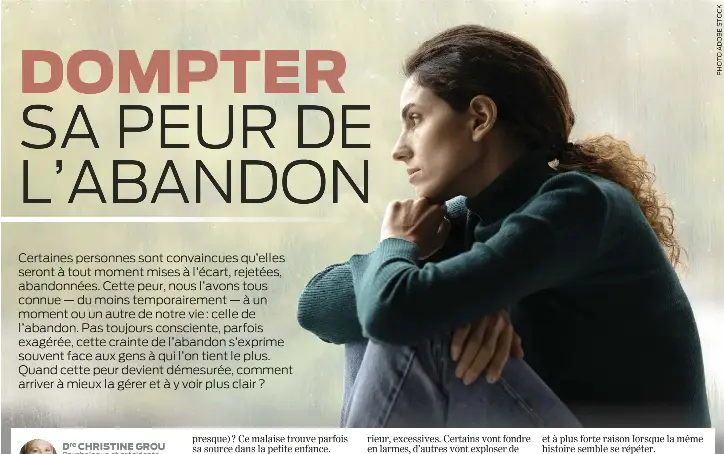 DOMPTER SA PEUR DE L’ABANDON - PressReader