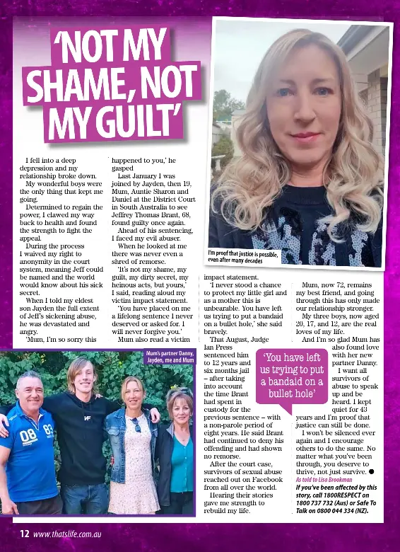 ‘NOT MY SHAME, NOT MY GUILT’ - PressReader