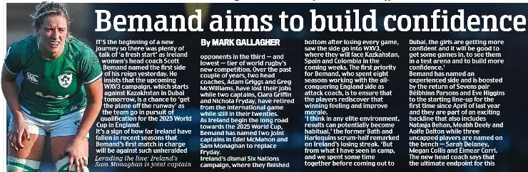 Bemand aims to build confidence in Ireland set-up - PressReader