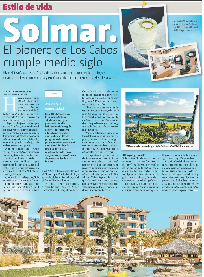 Solmar. El pionero de Los Cabos cumple medio siglo - PressReader