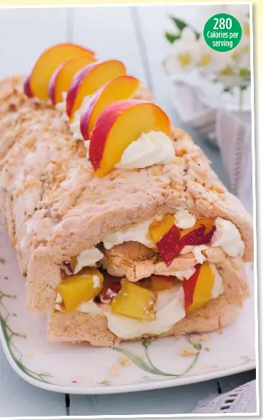 Hazelnut and Nectarine Roulade - PressReader