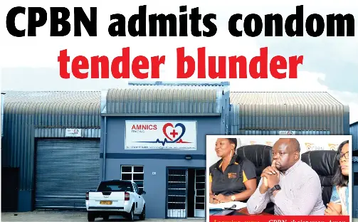 CPBN admits condom tender blunder - PressReader
