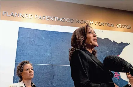 Harris’ visit to clinic breaks political barrier - PressReader