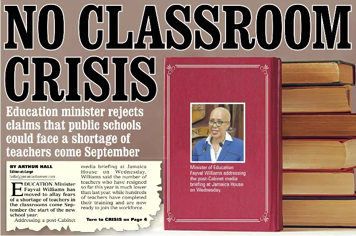 NO CLASSROOM CRISIS - PressReader