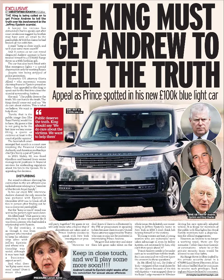 THE KING MUST GET ANDREW TO TELL THE TRUTH - PressReader