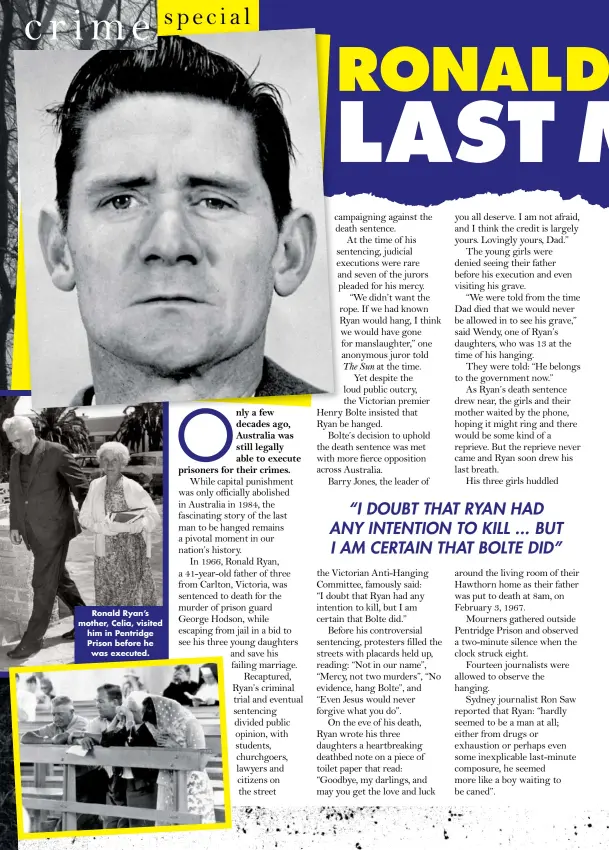 RONALD RYAN LAST MAN HANGED - PressReader