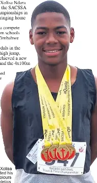 Gold medals aplenty for athletic Xolisa - PressReader