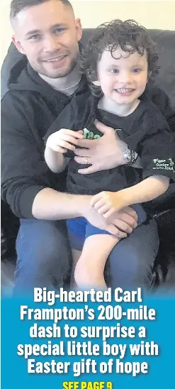 Big-hearted Carl Frampton’s 200-mile dash to surprise a special little ...