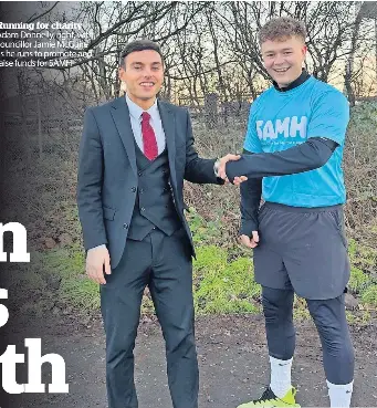 Adam goes on the run to spark a conversati­on about men’s mental health ...