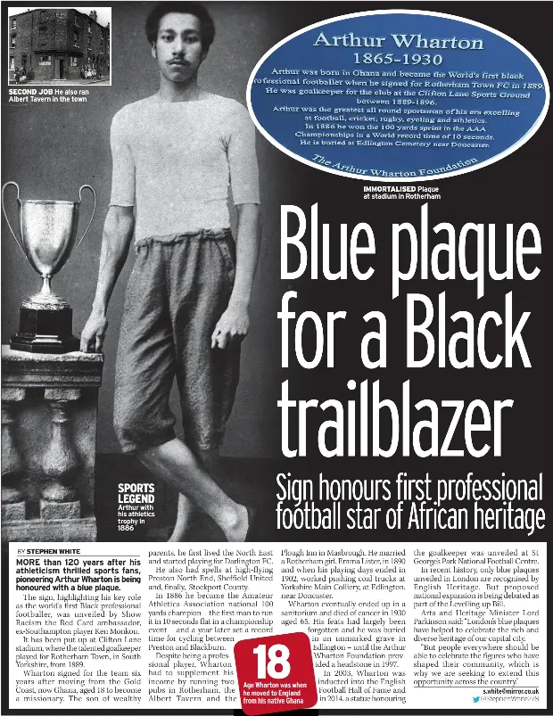 Blue plaque for a Black trailblaze­r - PressReader