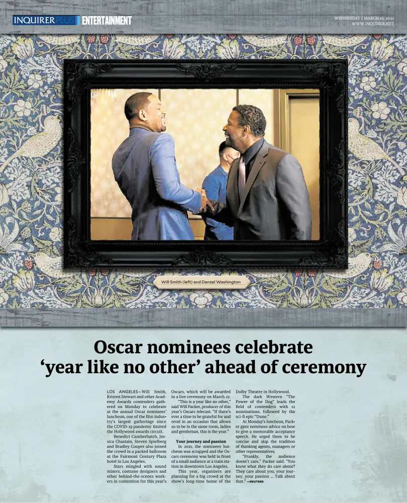 Oscar nominees celebrate ‘year like no other’ ahead of ceremony - PressReader