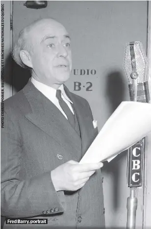 Fred Barry et la naissance du théâtre québécois contempora­in - PressReader