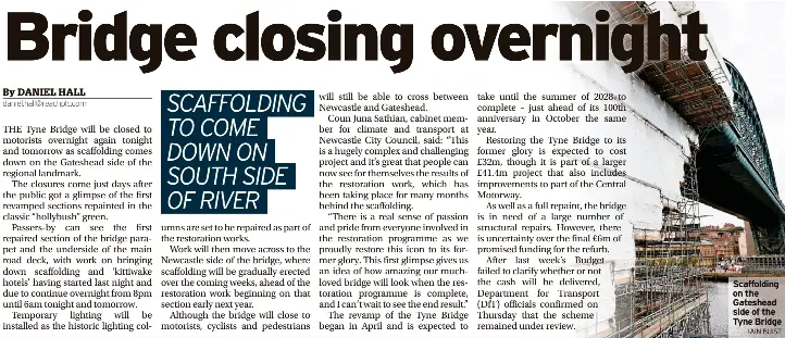 Bridge closing overnight - PressReader