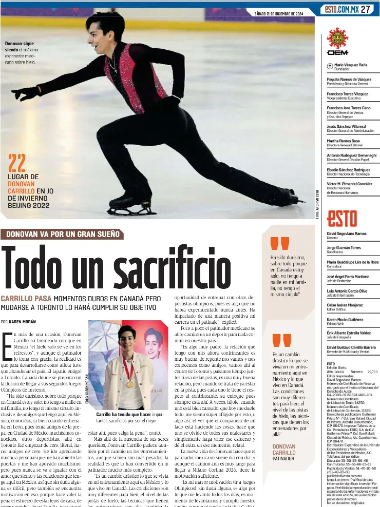 Todo un sacrificio - PressReader