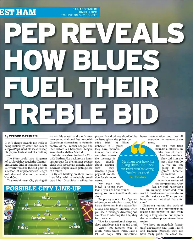 PEP REVEALS HOW BLUES FUEL THEIR TREBLE BID - PressReader