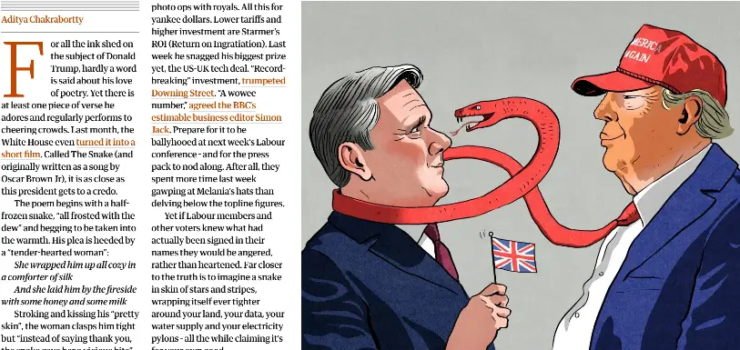 Special relationsh­ip? There can be no such thing with a snake like Trump - PressReader