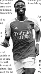 Saka sparkles as Arsenal open EPL season with win - PressReader