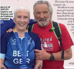 I’M GOING TO BE CELEBRATIN­G MY 85th BIRTHDAY WITH 85 TRIATHLONS ...