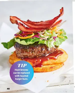 Open Hash Brown Smoky Beef Burgers - PressReader