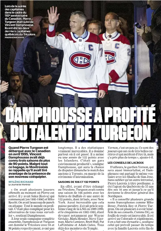 DAMPHOUSSE A PROFITÉ DU TALENT DE TURGEON - PressReader