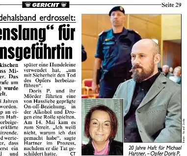 „Beinahe lebenslang“für Mord an Lebensgefä­hrtin - PressReader