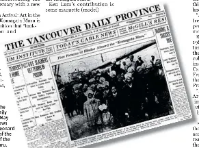 In the wake of the Komagata Maru - PressReader