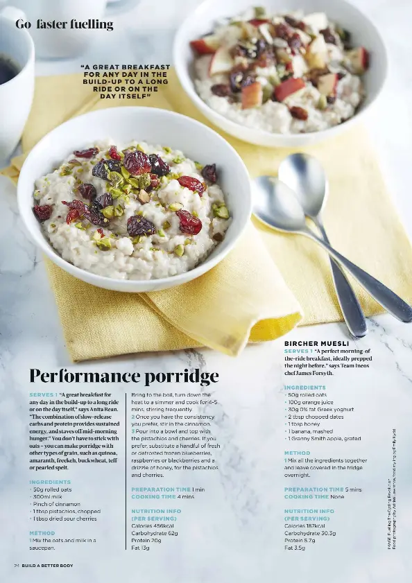 Performanc­e porridge - PressReader
