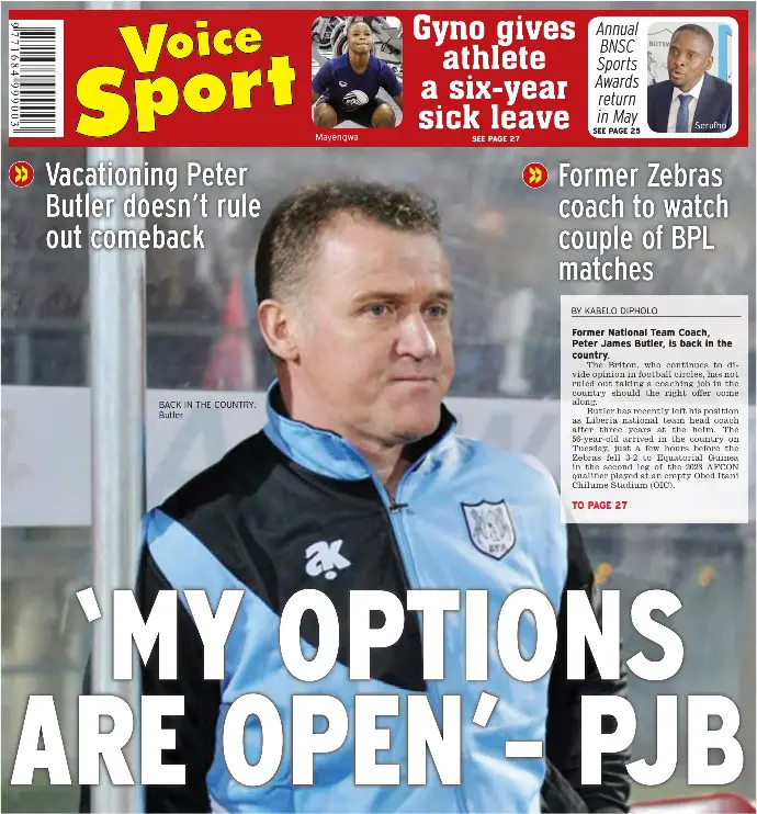 ‘MY OPTIONS ARE OPEN’- PJB - PressReader